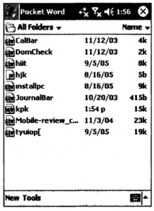 Microsoft Pocket Word | CataMobile